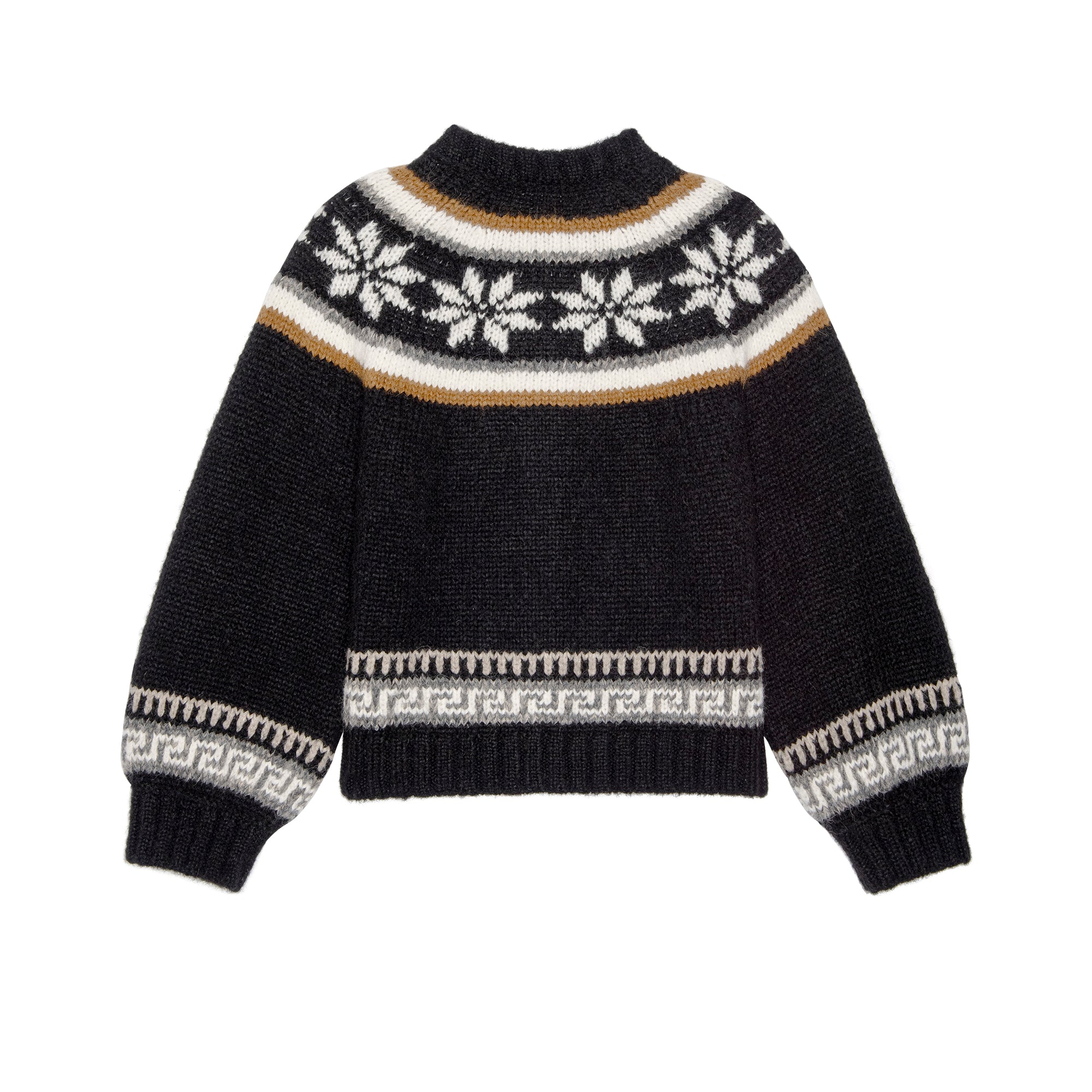The Snowflake Ice Rink Cardigan- Black – LOLA